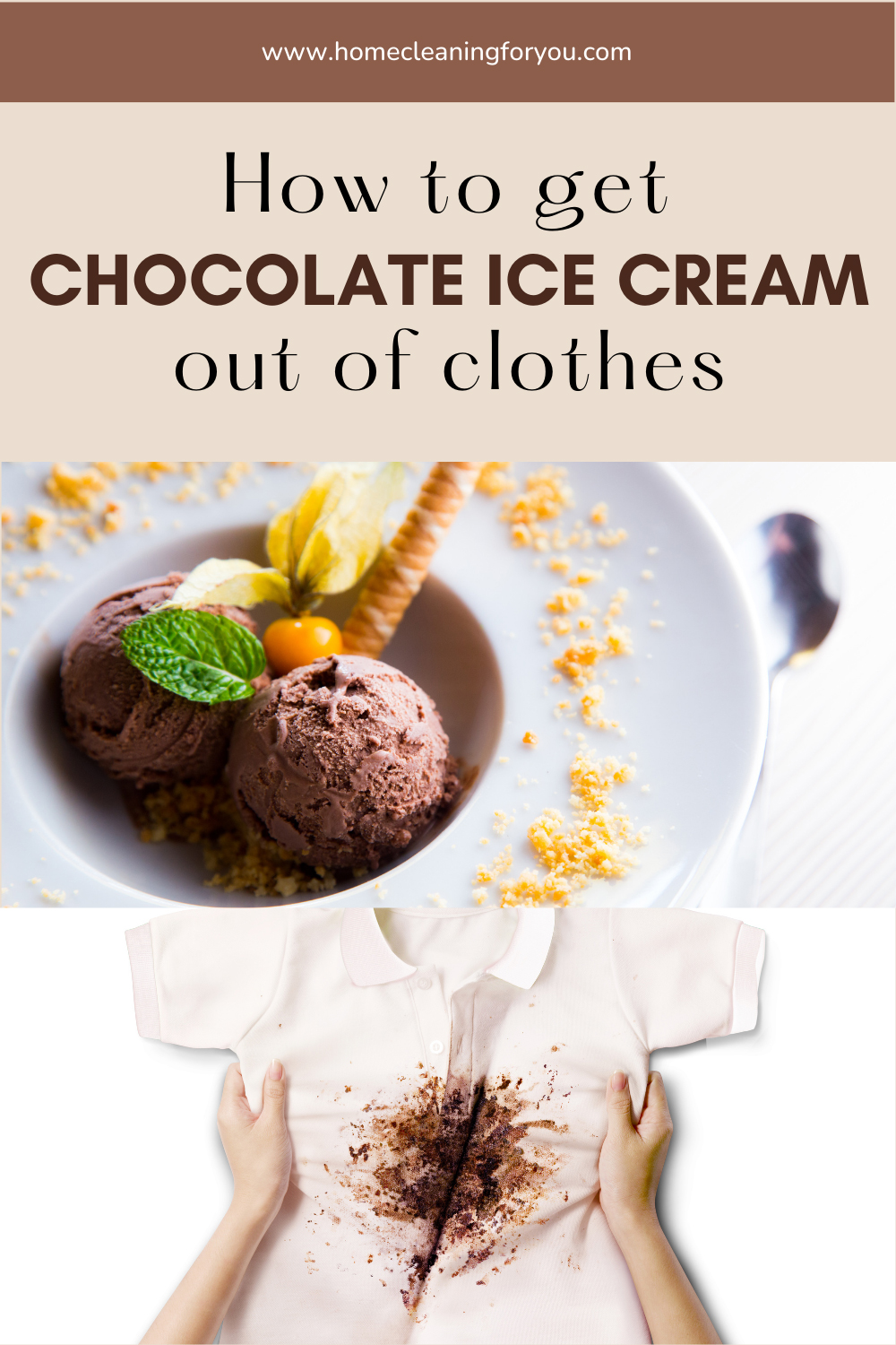 Ways to Remove Chocolate Ice Cream Stains on Clothes